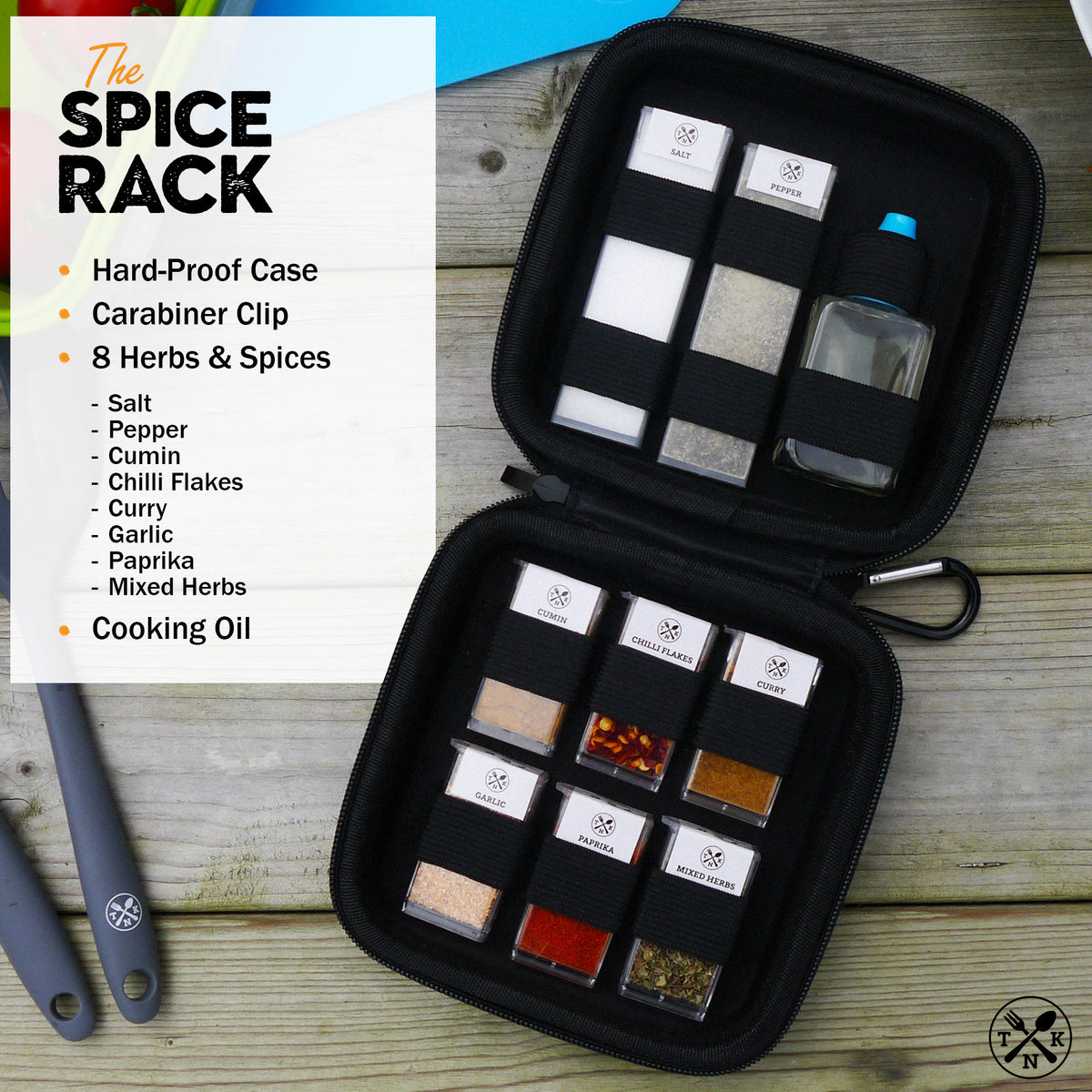 The Spice Rack - Portable Herbs and Spices Kit – The Nomads Kitchen